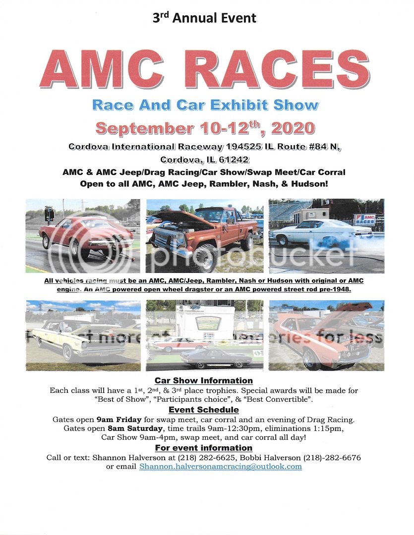 AMC RACES 2020-Cordova,IL - The AMC Forum - Page 1