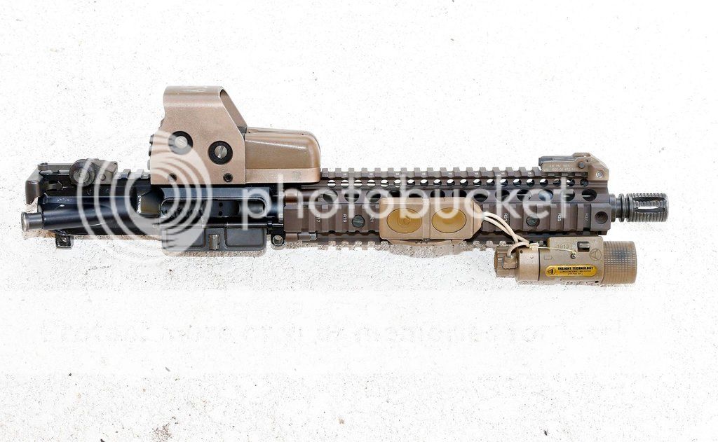 COLT MK18 Block II CQBR (with FDE DD MK18 rail and rare FDE Gen 1 LMT ...